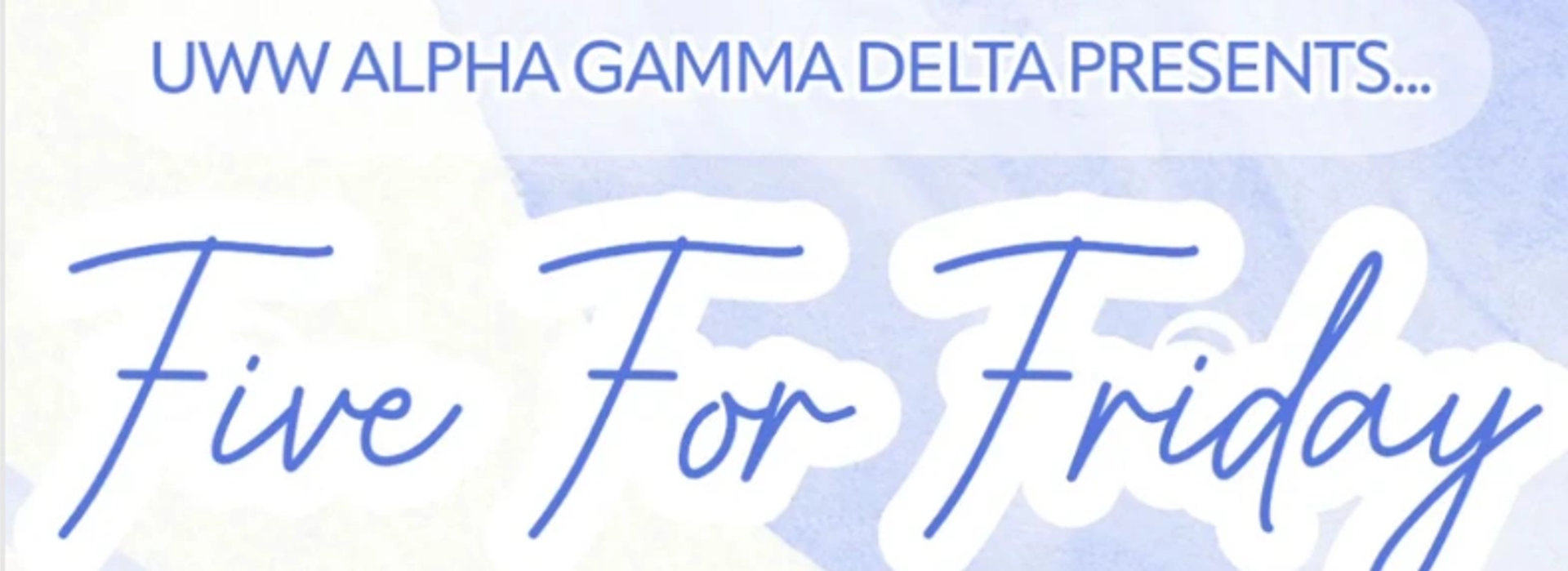 Five for Friday | Alpha Gamma Delta